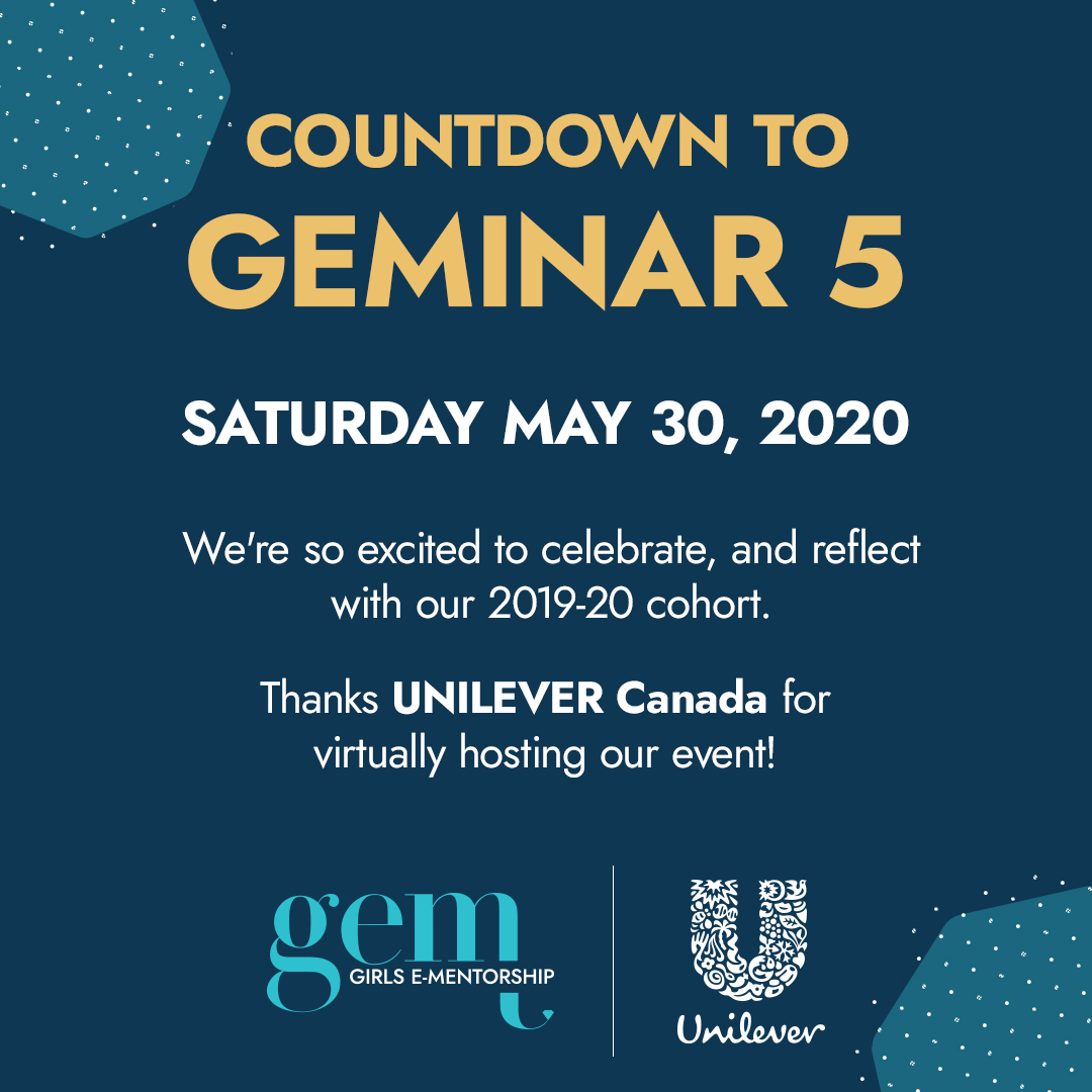 Countdown to GEMinar #5 - Girls E-Mentorship (GEM)